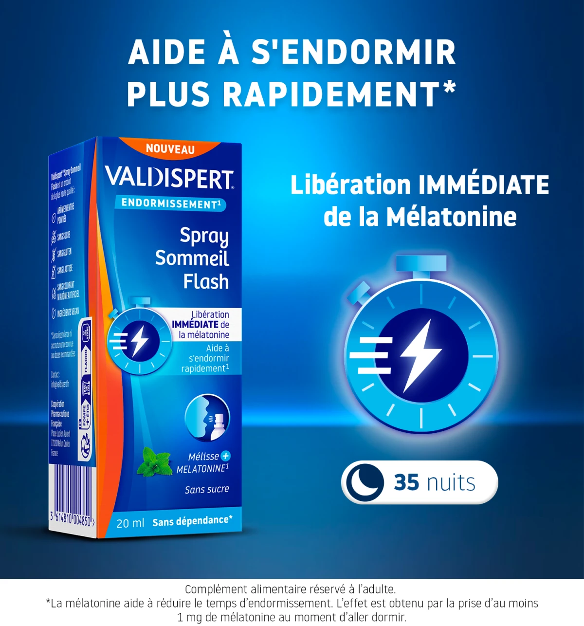 Spray Sommeil Flash - Libération immédiate de mélatonine