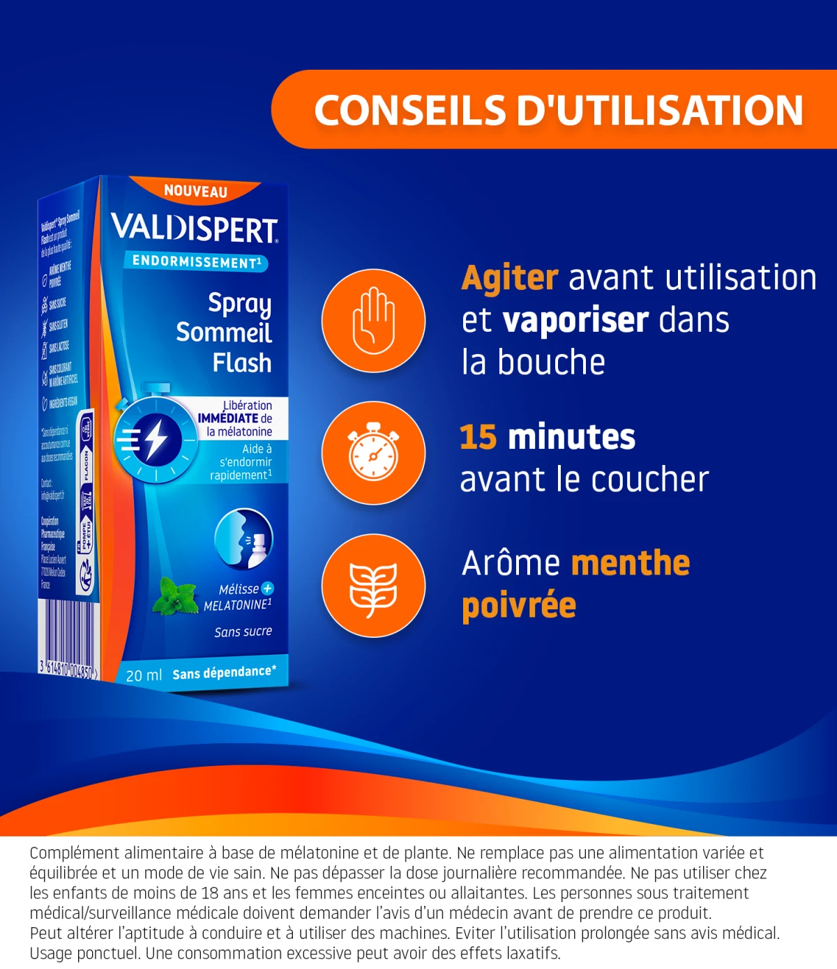 Spray Sommeil Flash - Libération immédiate de mélatonine